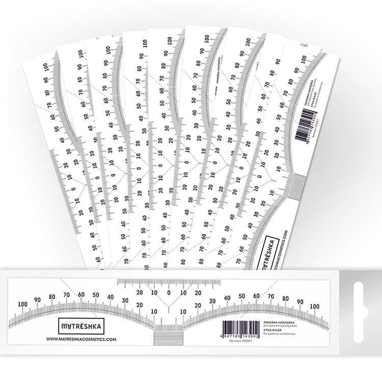 EYEBROW RULER STICKER